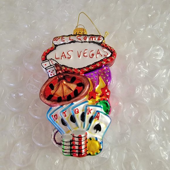 Holiday | Christmas Holiday Welcome To Las Vegas Cards Chips Roller ...